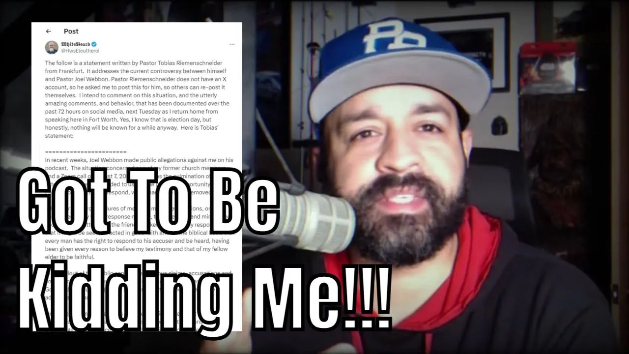 Tobias Speaks - via James White X Account, | Let's Church