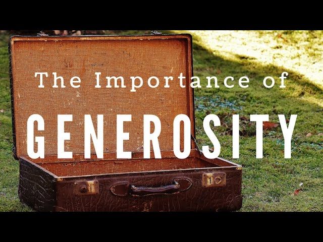 The Importance of Generosity (Gal 6:6-10), | Let's Church